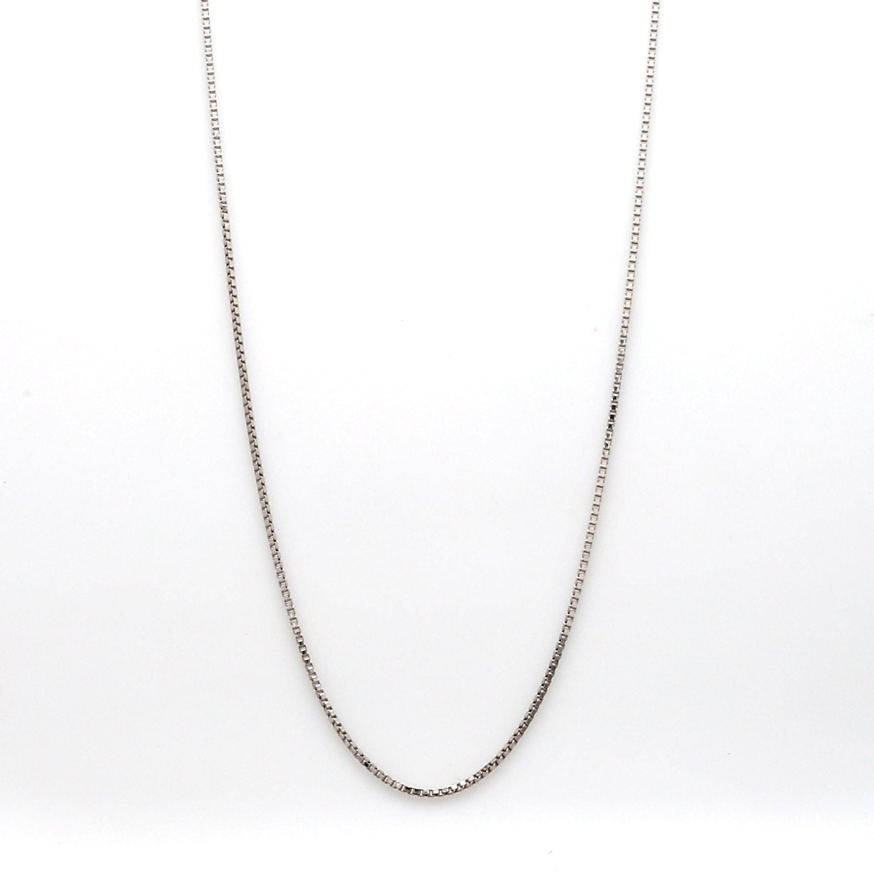 Buy 1.2mm Unisex Plain Platinum Box Chain SJ PTO 702-A – Jewelove™