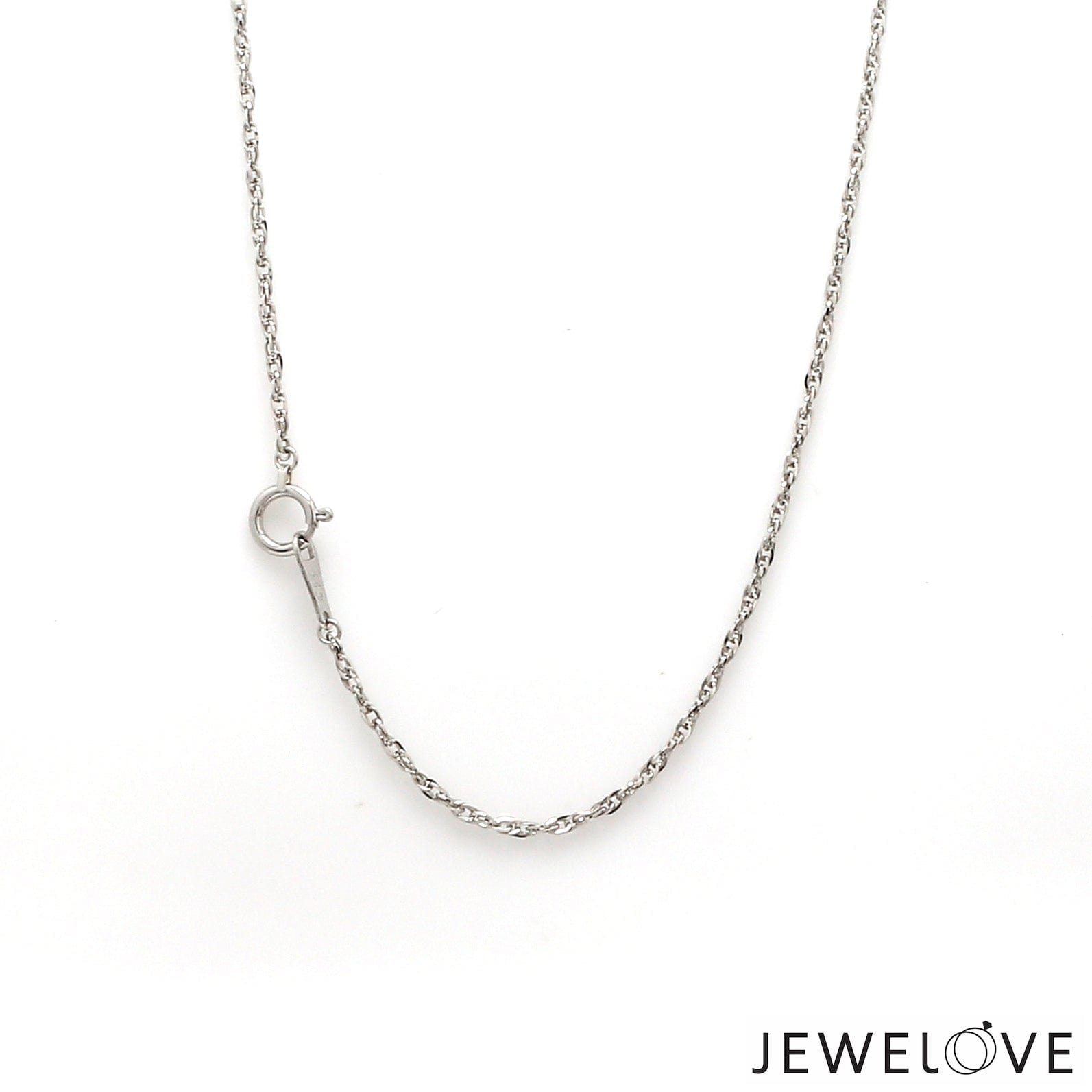 Jewelove™ Chains 1.5mm Platinum Flat Rope Japanese Chain for Women JL ...