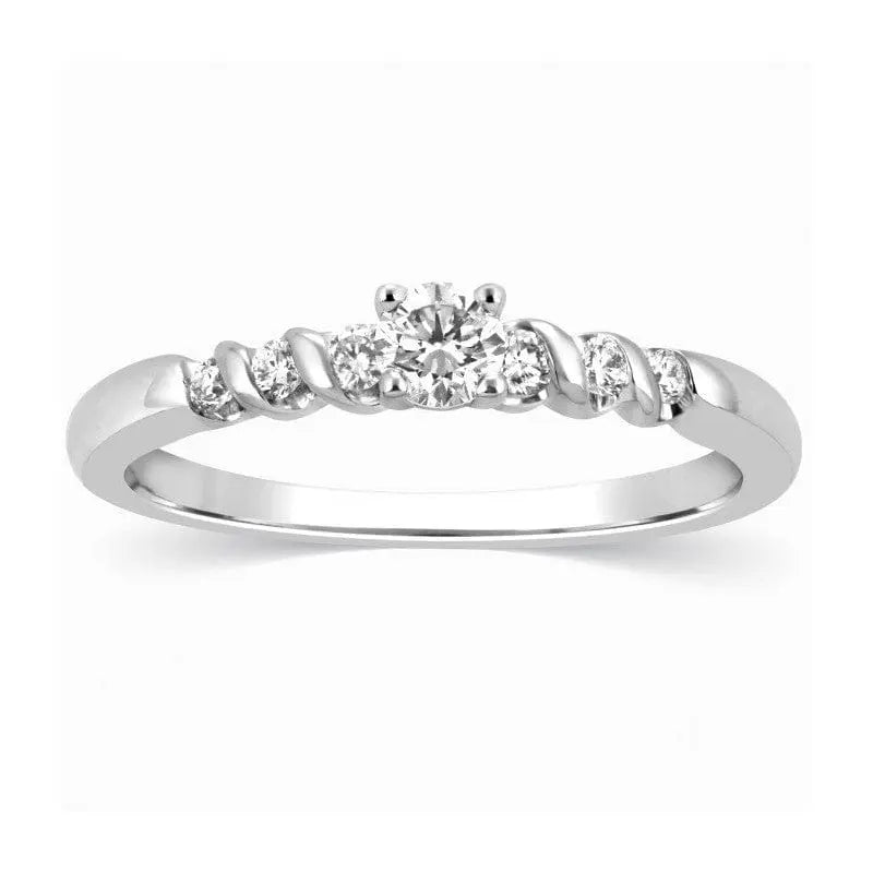Jewelove™ Rings SI IJ / Women's Band Only 15 Pointer Platinum Single ...