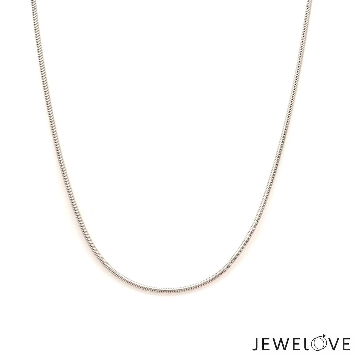 Buy Plain Platinum Snake Chain SJ PTO 712 in India
