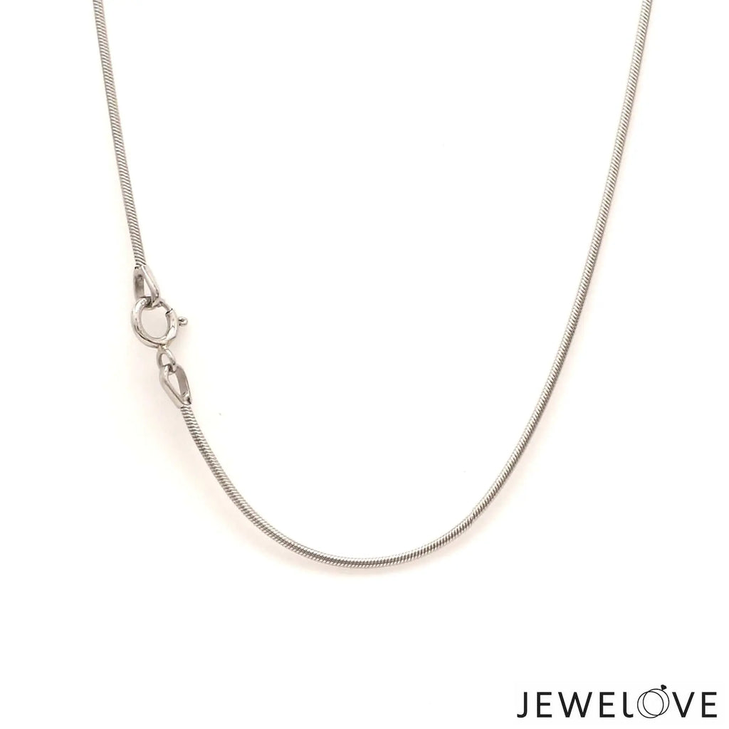 Buy Plain Platinum Snake Chain SJ PTO 712 in India
