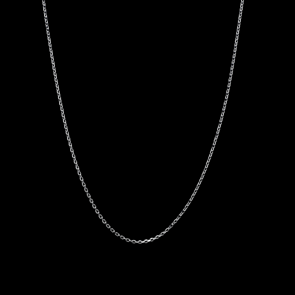 Jewelove™ Chains 18 inches 1mm Platinum Cable Adjustable Japanese Chain ...