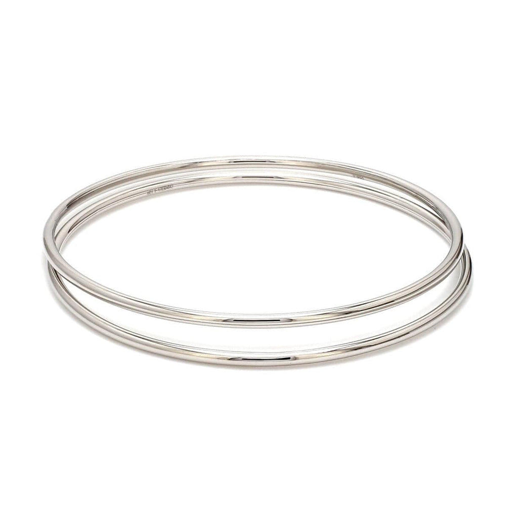 2mm Hollow Lightweight Platinum Bangles for Women JL PTB 1101 – Jewelove™