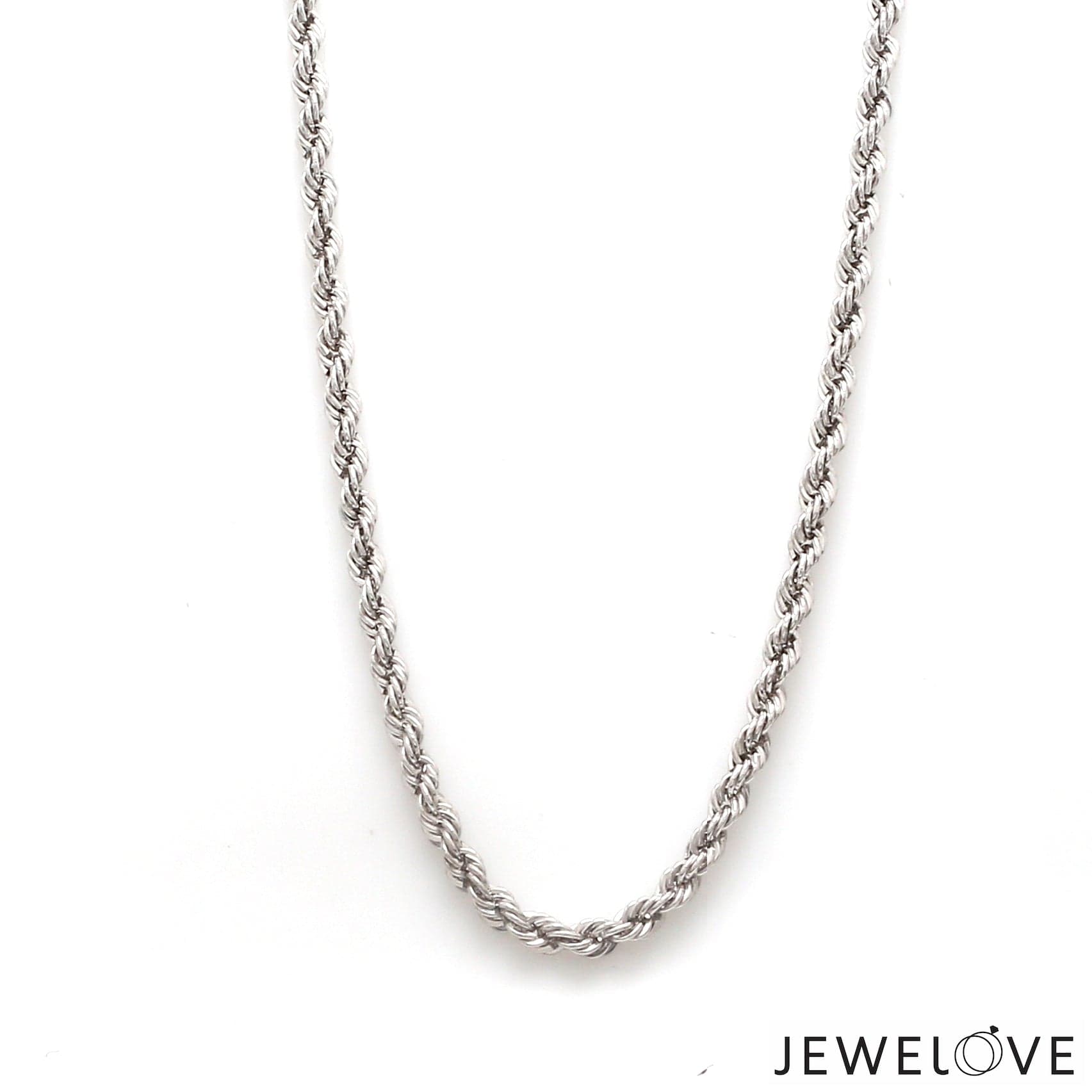 Jewelove™ Chains 3.5mm Platinum Rope Chain for Men JL PT CH 903-D