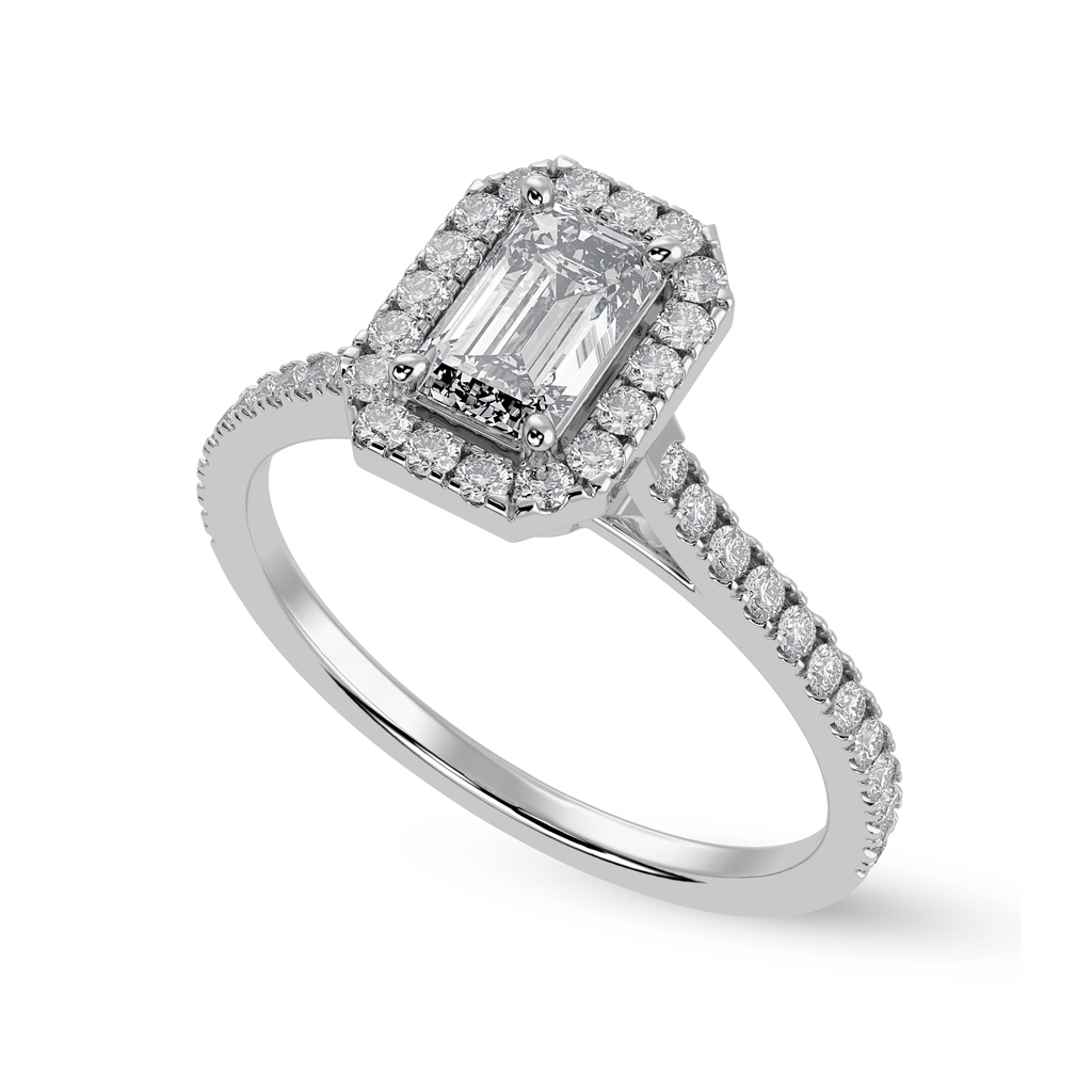 Jewelove™ Rings E VVS / Women's Band only 30-Pointer Emerald Cut ...