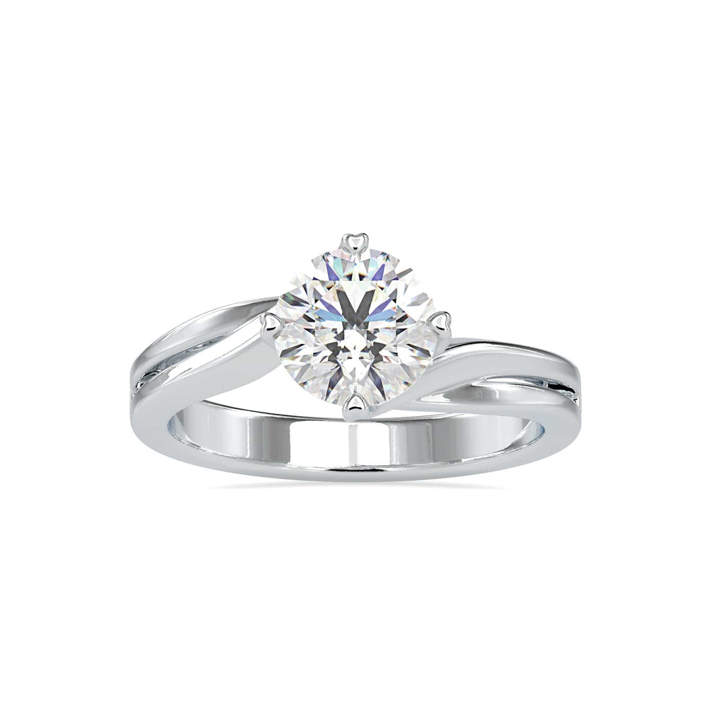 30-Pointer Solitaire Platinum Twisted Shank Ring JL PT 0178 – Jewelove™