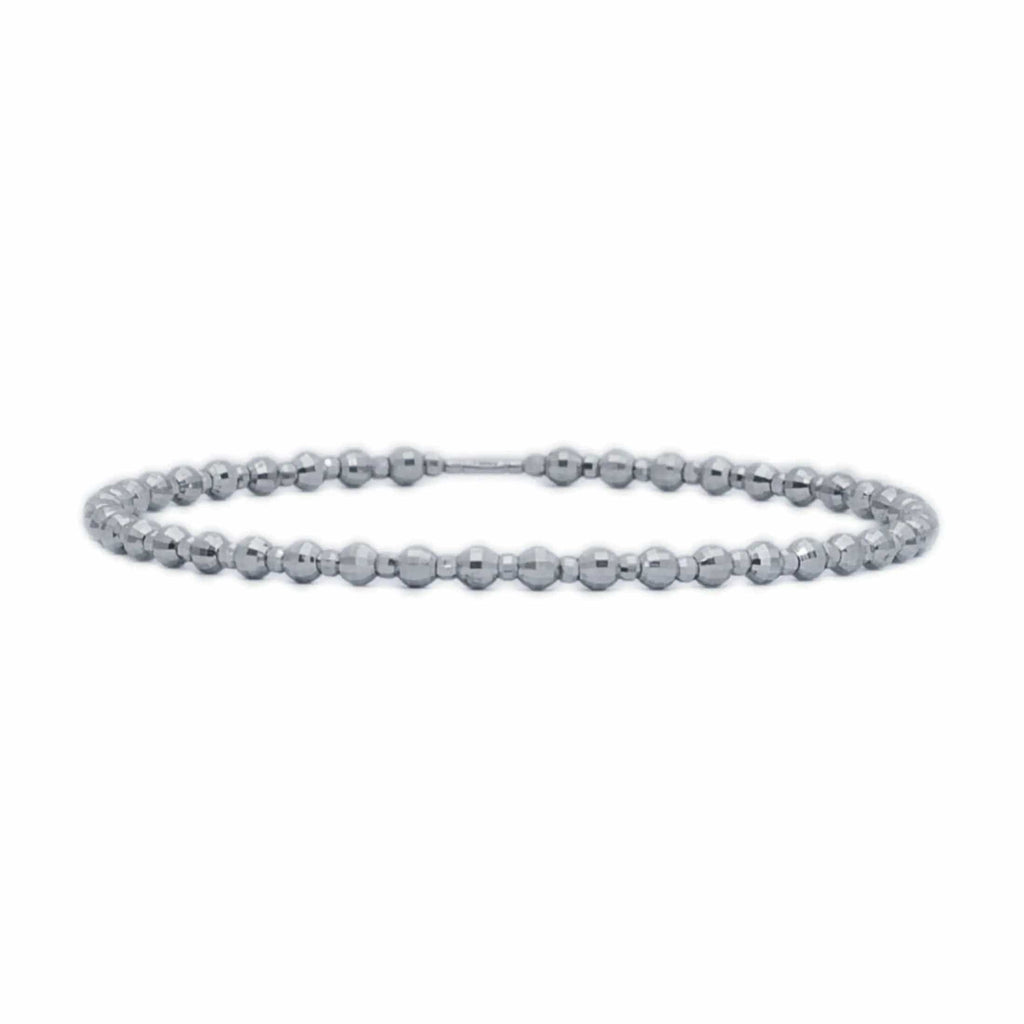 3mm Japanese Platinum Bangle with Diamond Cut Balls JL PTB 618 – Jewelove™