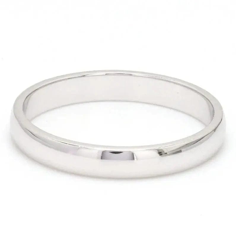 3mm Wide Platinum Wedding Band SJ PTO 223