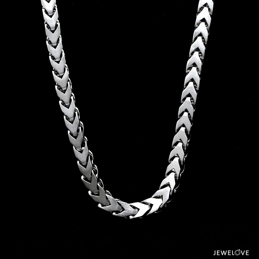 5.5mm Platinum Chain with Matte Finish for Men JL PT CH 1235-A – Jewelove™