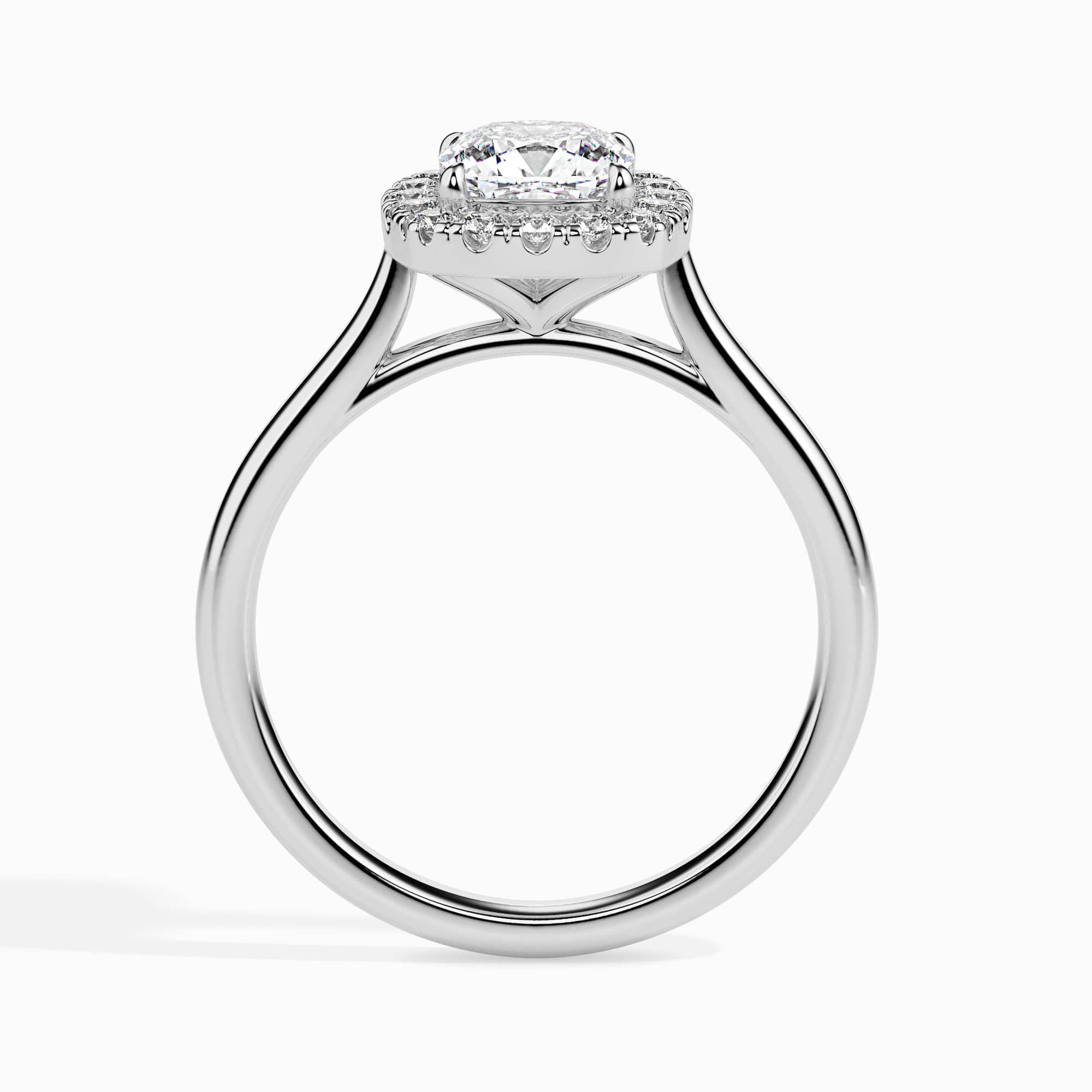 Jewelove™ Rings Women's Band only / VVS G 50-Pointer Cushion Cut ...