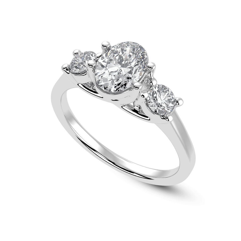 Jewelove™ Rings I VS / Women's Band only 50-Pointer Oval Cut Solitaire ...