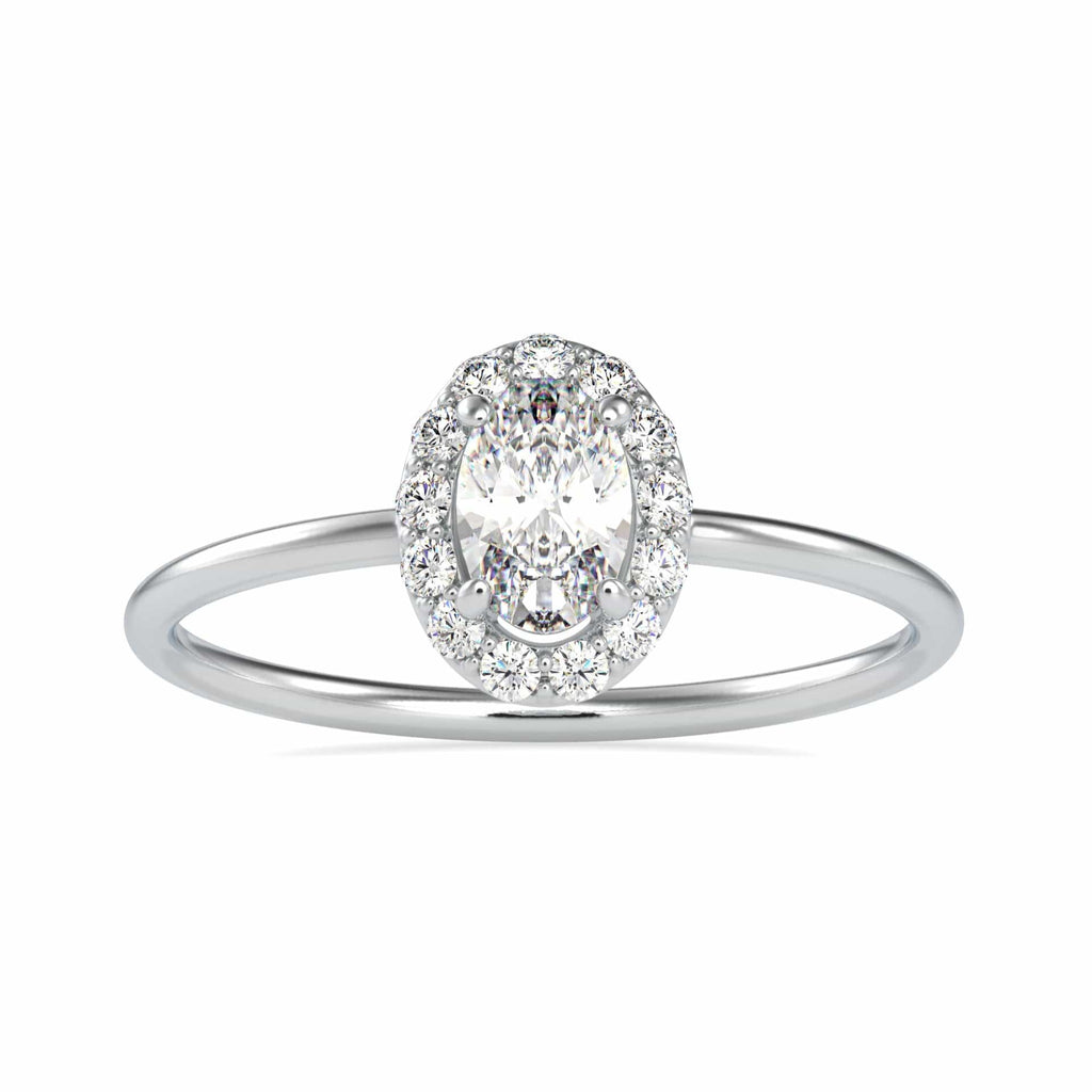 Jewelove™ Rings VS I / Women's Band only 50-Pointer Oval Cut Solitaire ...