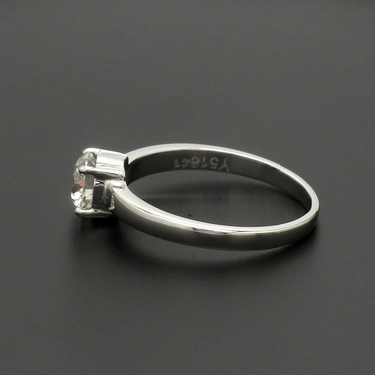 50-Pointer Solitaire Platinum Engagement Ring JL PT 1269-A