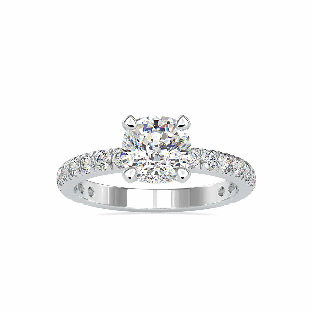 70-Pointer Solitaire Diamond Shank Platinum Ring JL PT 0154-B – Jewelove™