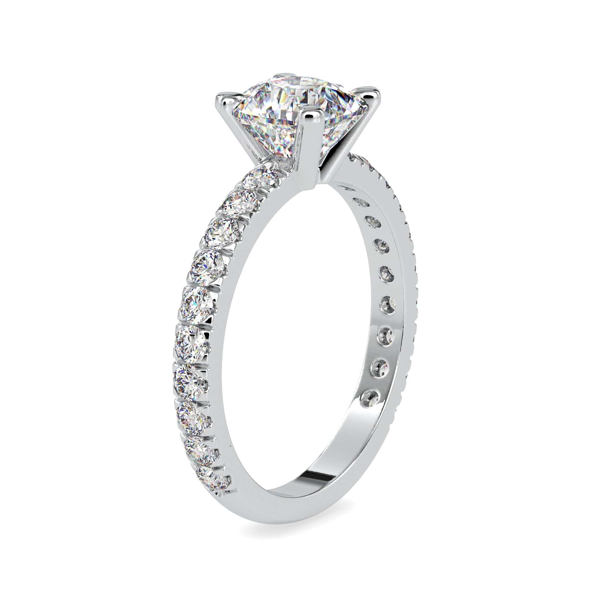 Jewelove™ Rings VS J / Women's Band only 70-Pointer Solitaire Diamond ...