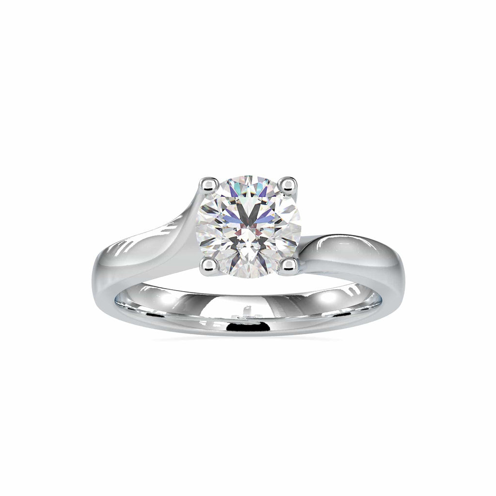 Jewelove™ Rings VS J / Women's Band only 70-Pointer Solitaire ...