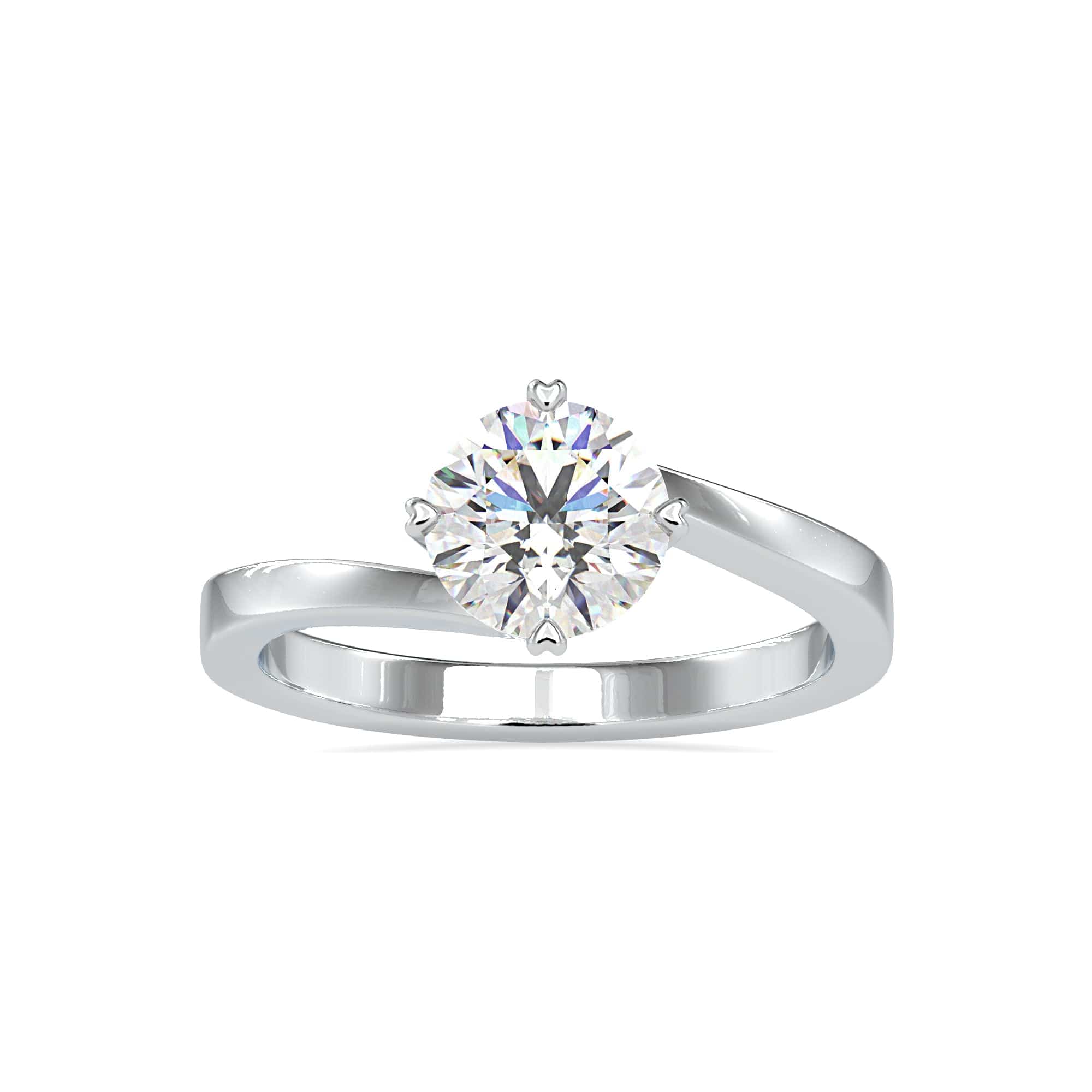 Jewelove™ Rings VS I / Women's Band only 70-Pointer Solitaire Platinum ...