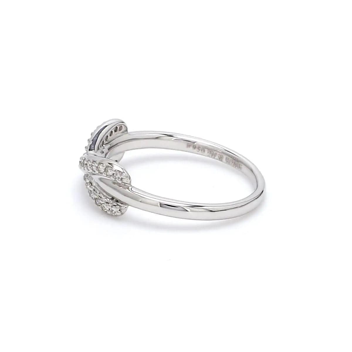 Infinity Platinum Ring with Diamonds for Women JL PT 460