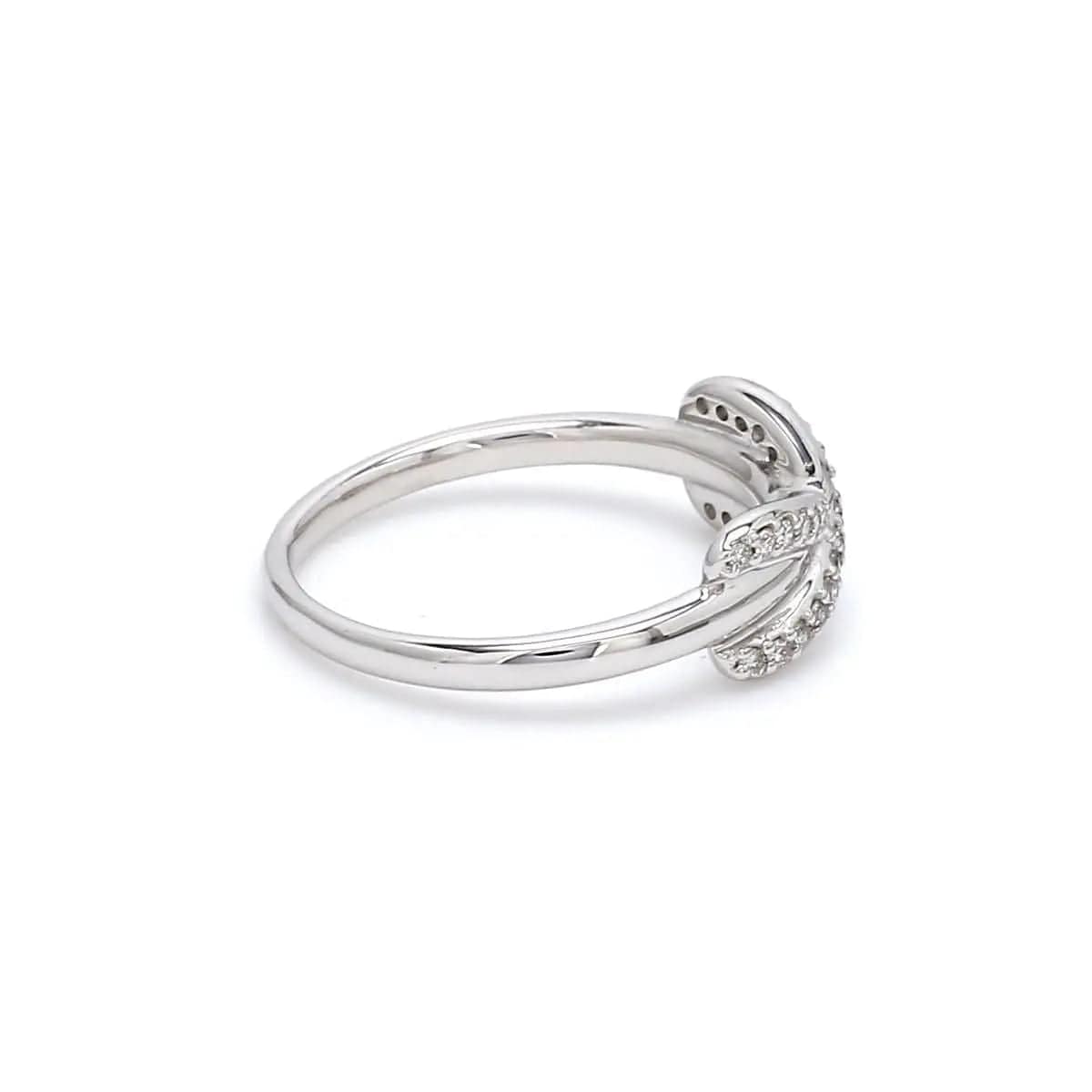 Infinity Platinum Ring with Diamonds for Women JL PT 460