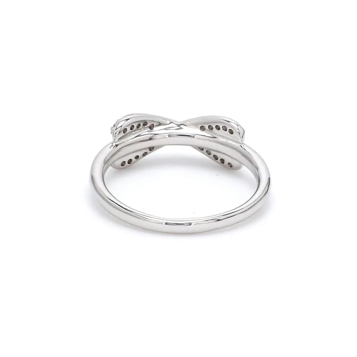 Infinity Platinum Ring with Diamonds for Women JL PT 460