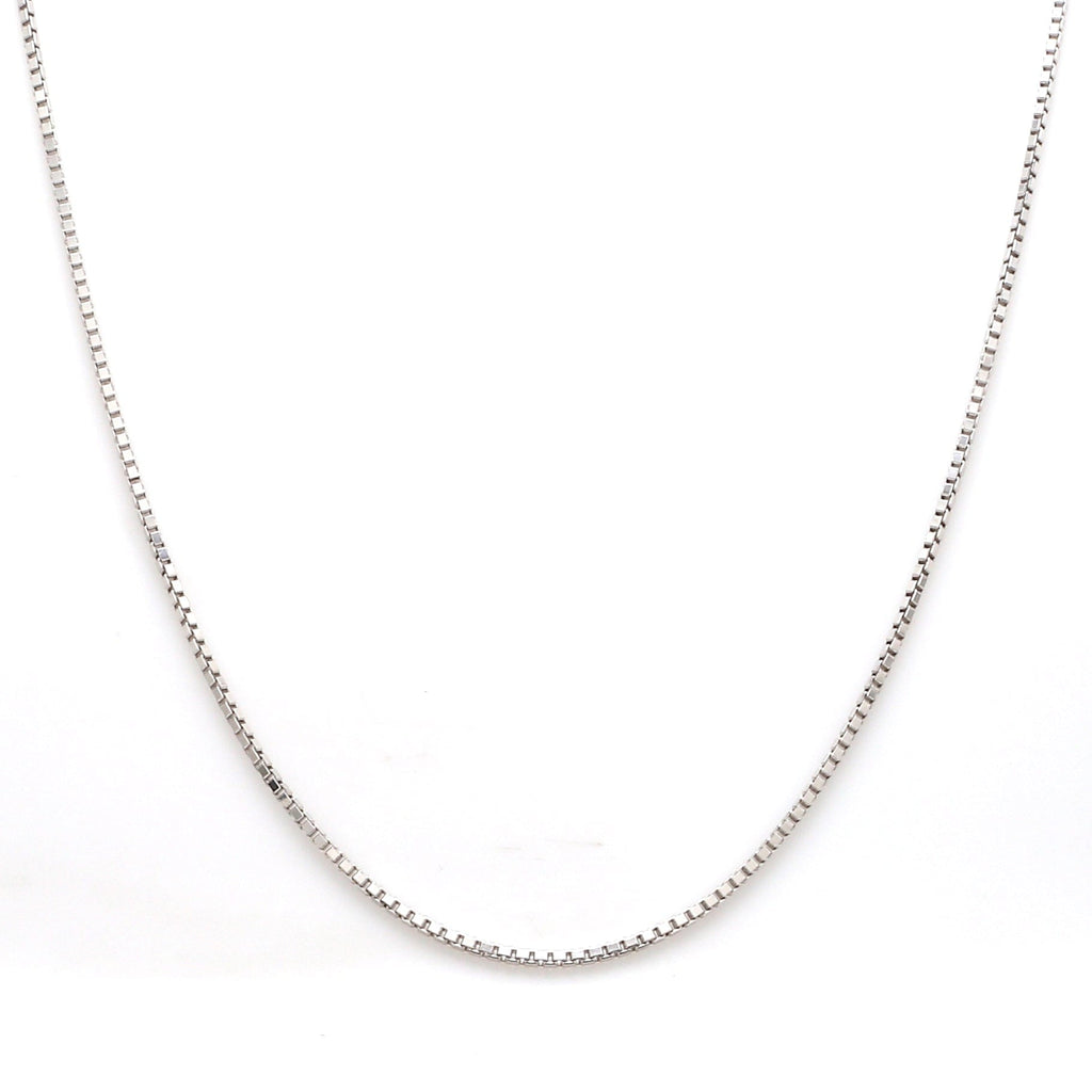 Japanese Plain Platinum Box Chain for Men SJ PTO 702 - Men