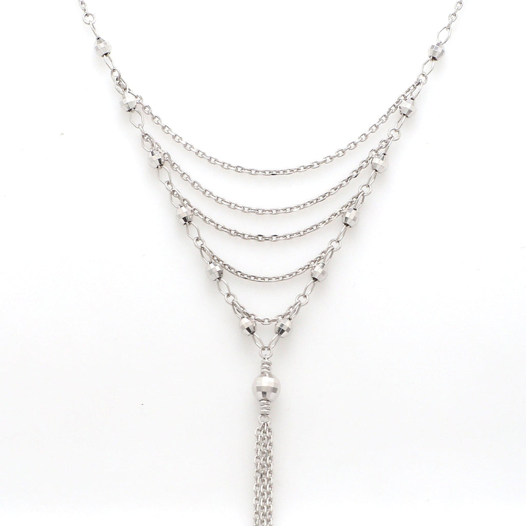 Jewelove™ Chains Women's Band only Japanese Platinum Diamond Cut Balls ...