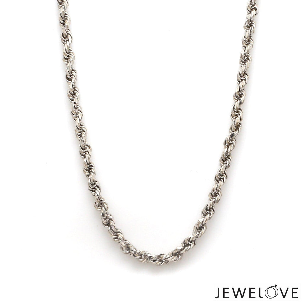 Jewelove™ Chains Men of Platinum | 3.75mm Platinum Rope Chain for Men ...