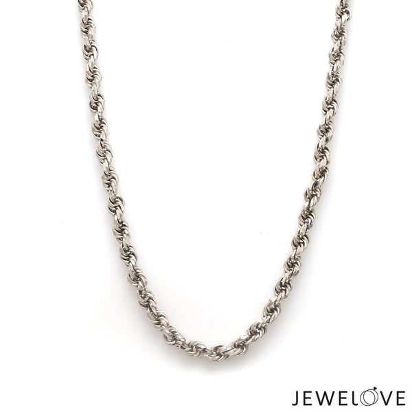Jewelove™ Chains Men of Platinum | 3.75mm Platinum Rope Chain for Men ...