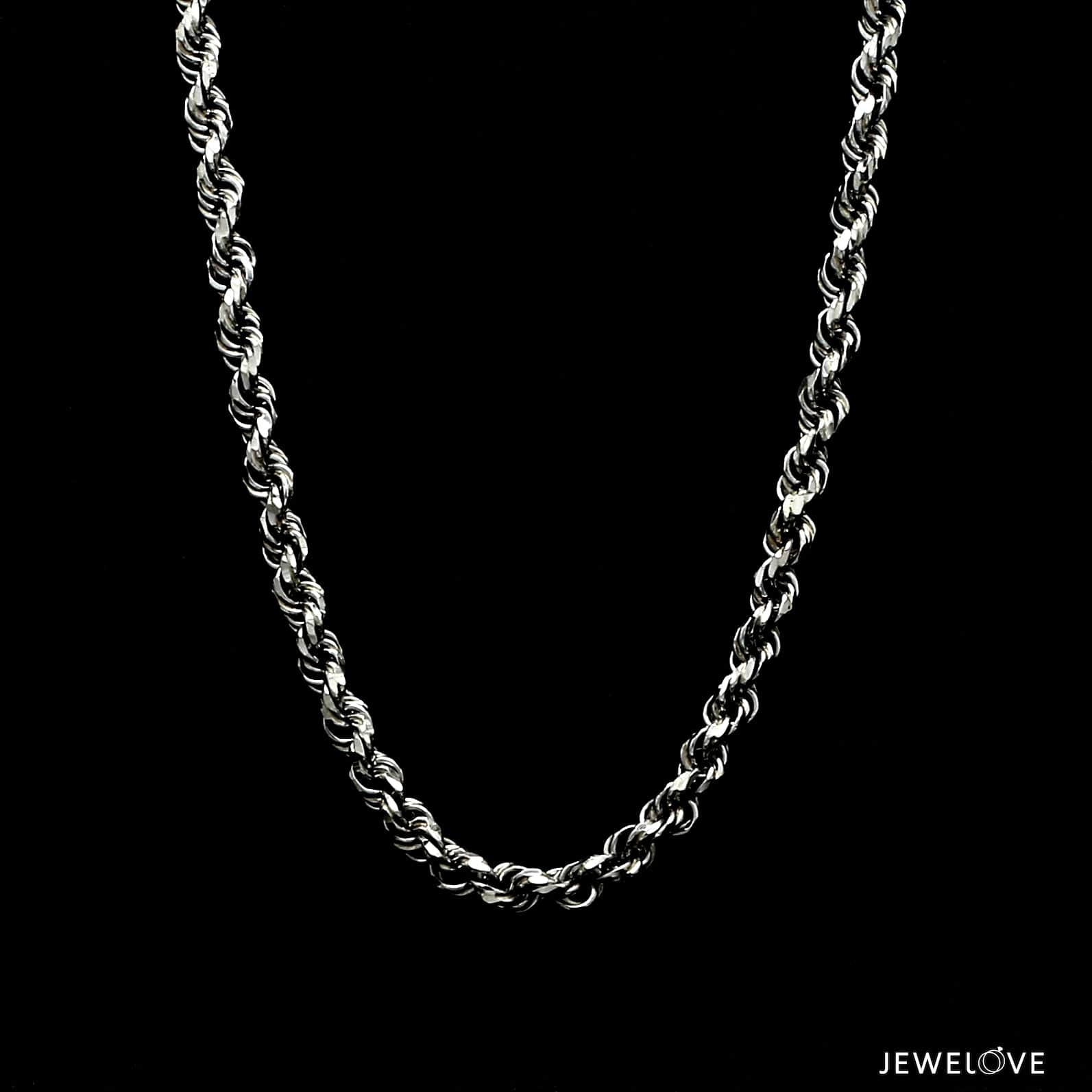 Jewelove™ Chains Men of Platinum | 3.75mm Platinum Rope Chain for Men ...