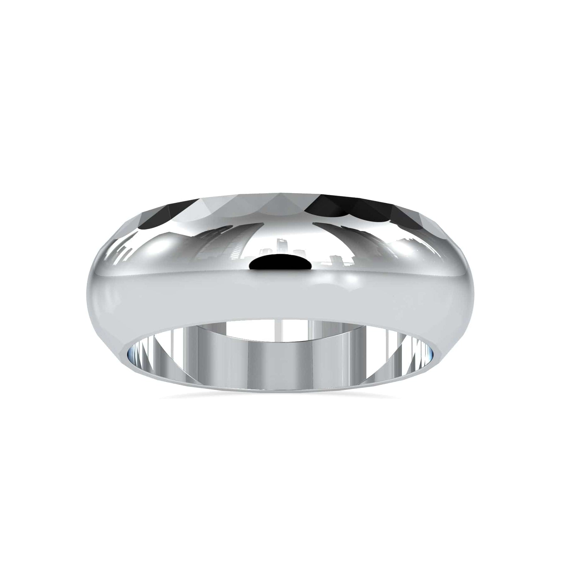 Jewelove™ Rings Men's Band only Plain Platinum Heavy Ring for Men JL PT ...