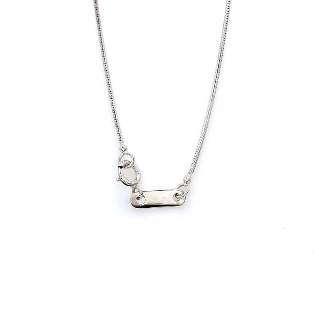Back View of Plain Platinum Snake Chain SJ PTO 712
