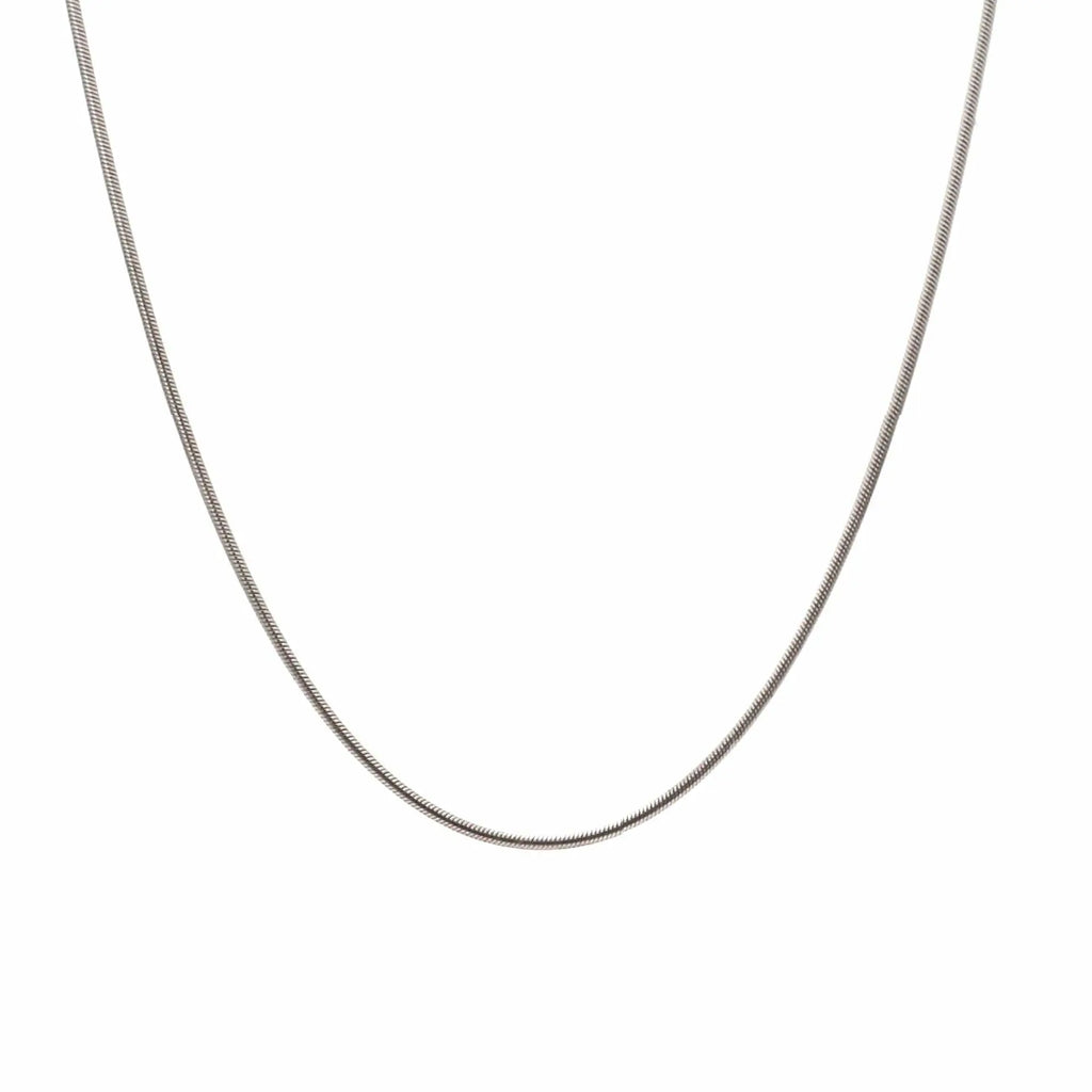 Buy Plain Platinum Snake Chain SJ PTO 712 in India