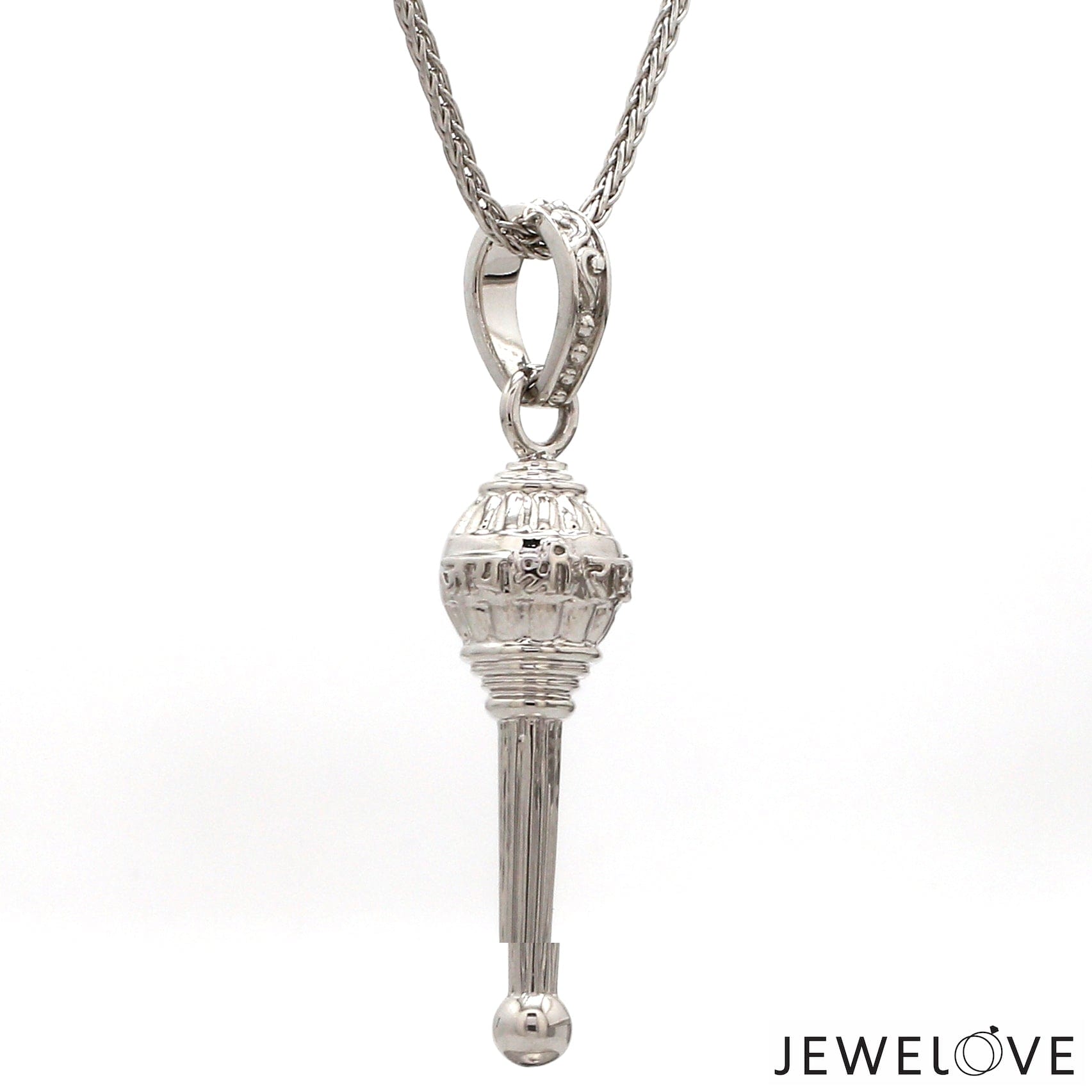 Jewelove™ Pendants Platinum Hanuman Ji Gada Pendant for Men JL PT Gada-2