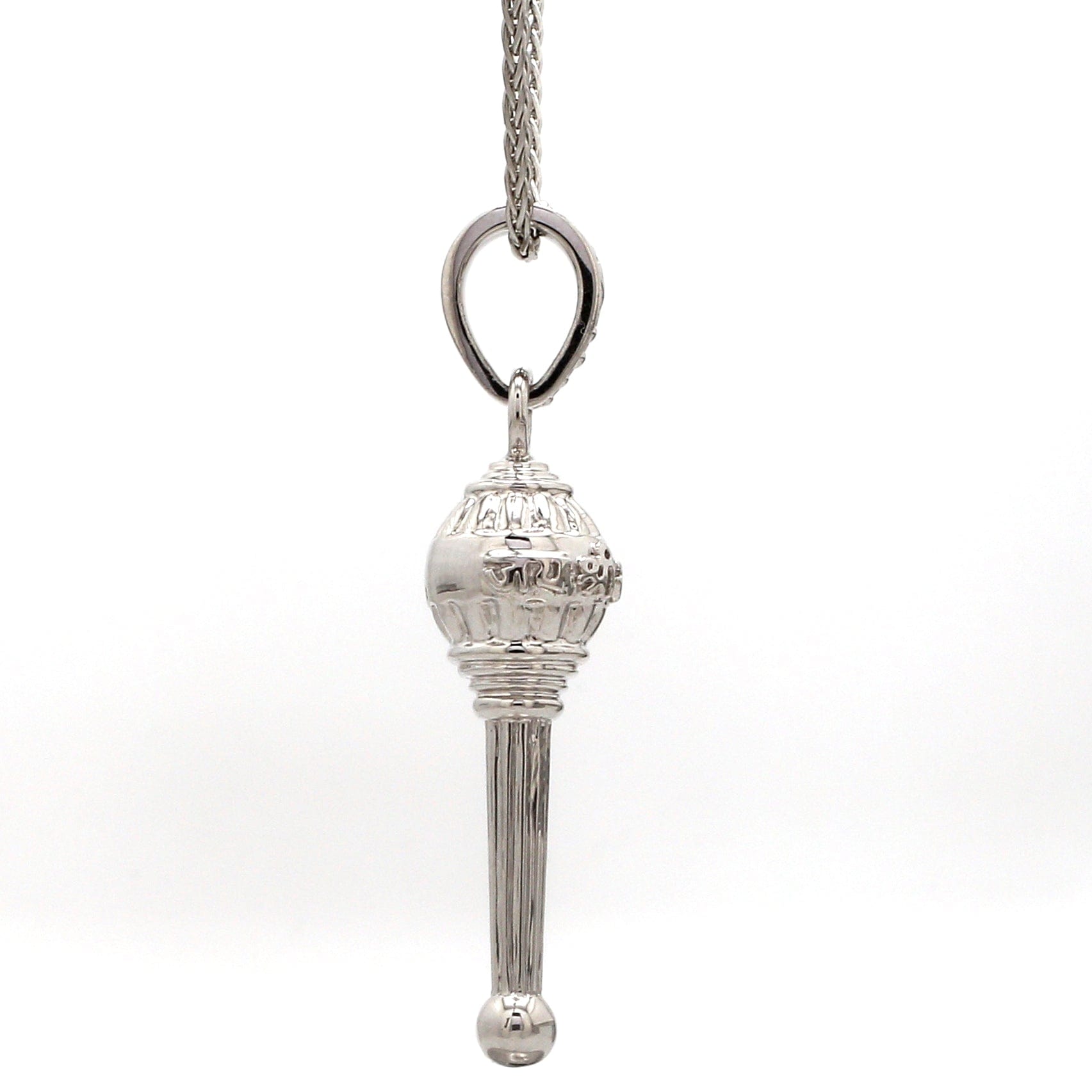 Jewelove™ Pendants Platinum Hanuman Ji Gada Pendant for Men JL PT Gada-2