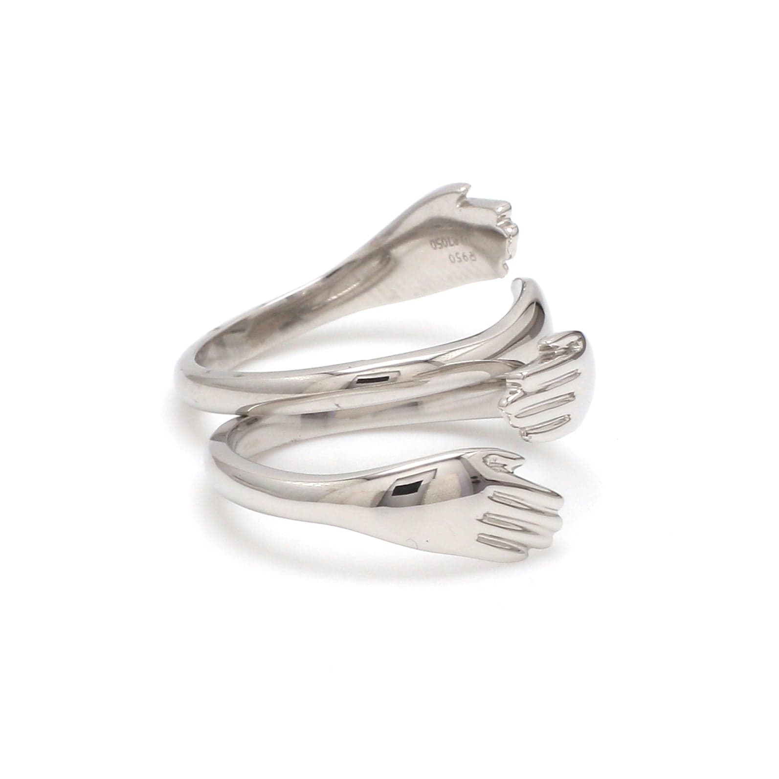Jewelove™ Rings Platinum Hug Unisex Ring JL PT 938