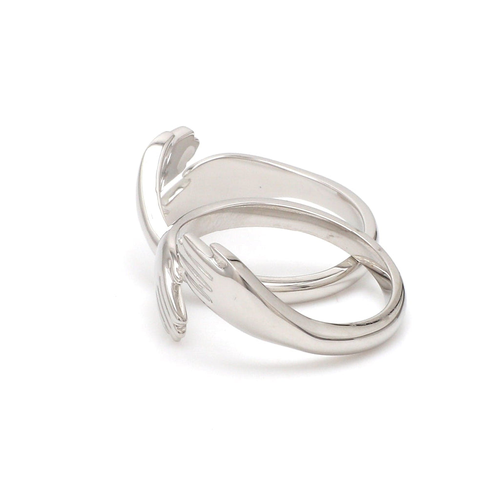 Jewelove™ Rings Platinum Hug Unisex Ring JL PT 938