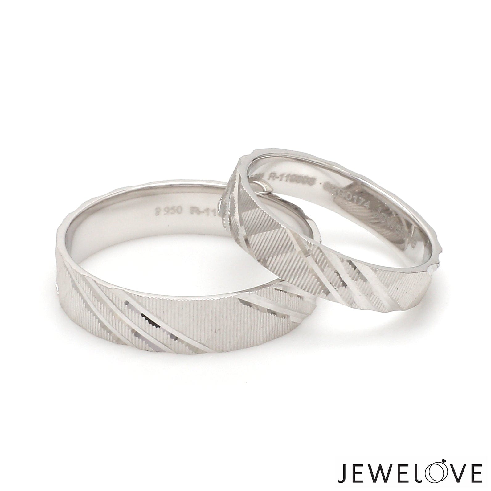 Platinum Love Bands for Couple JL PT 1307