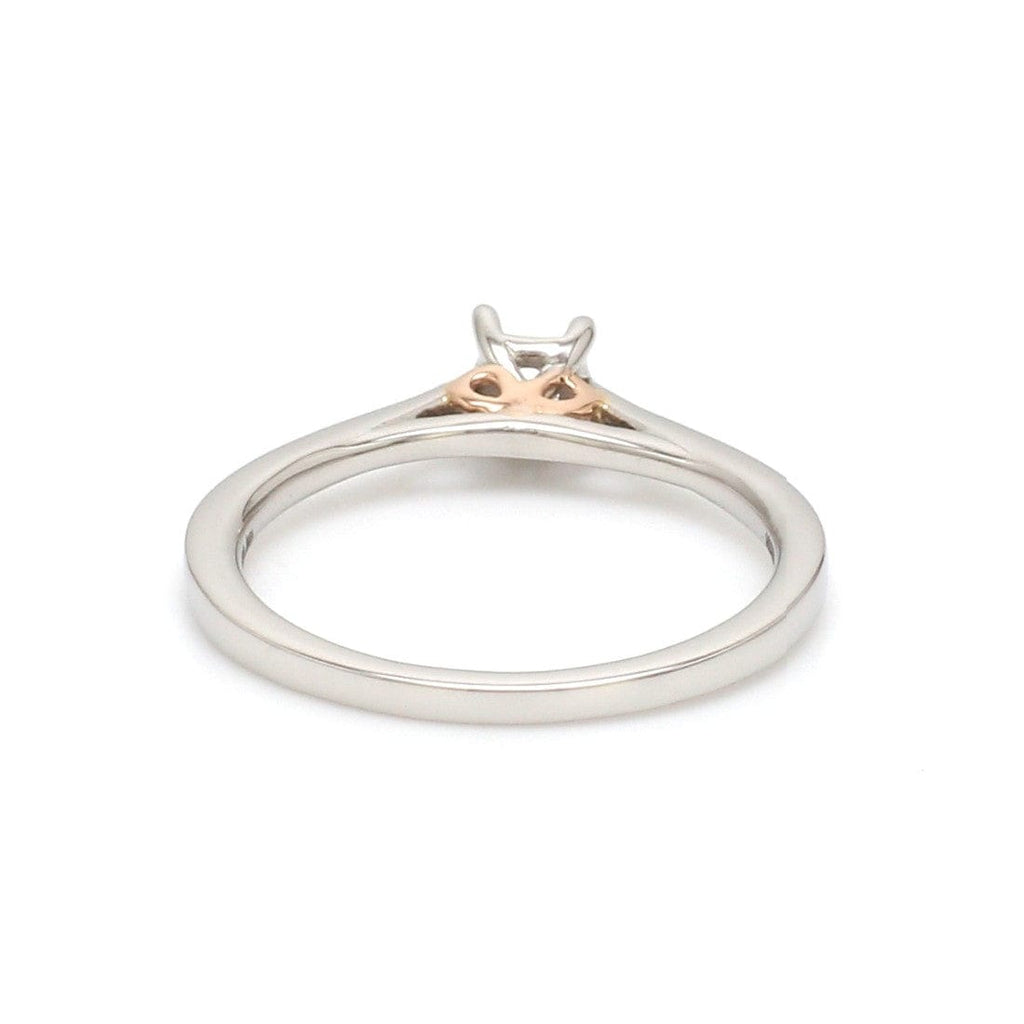 Jewelove™ Rings Women's Band only Platinum Rose Gold Solitaire Mounting ...