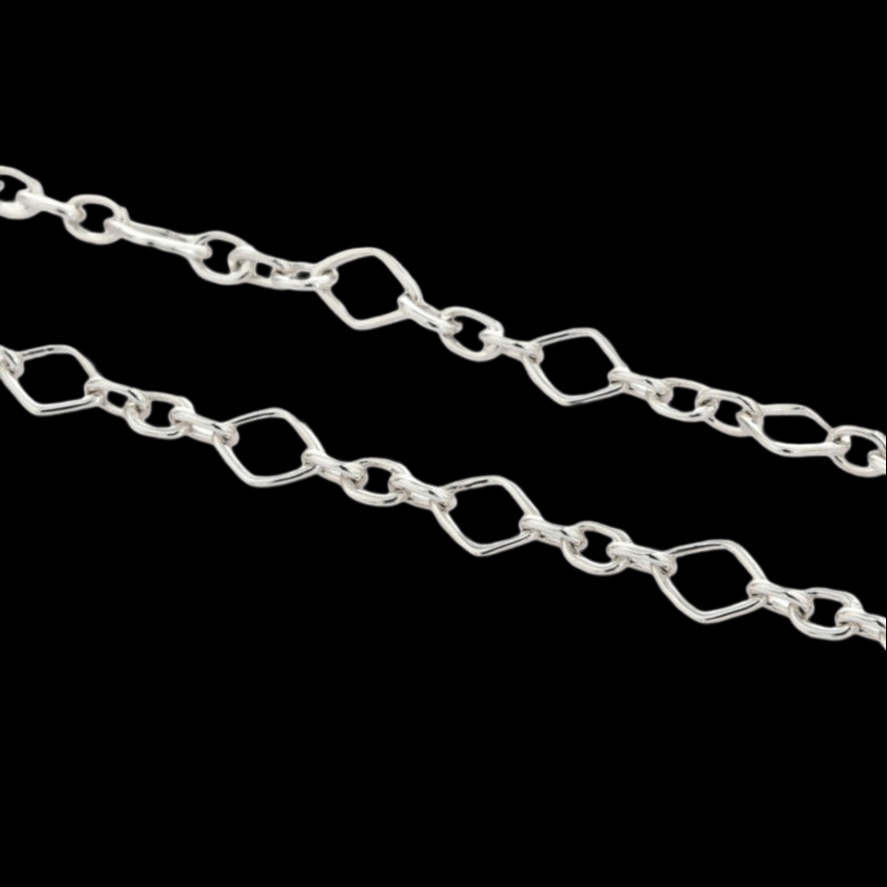Square Links Platinum Chain JL PT CH 890 – Jewelove™