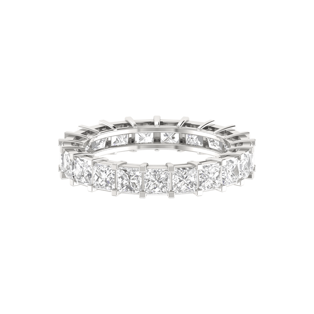 Jewelove™ Rings VVS GH / Women's Band only 10 Pointer Eternity Princess ...