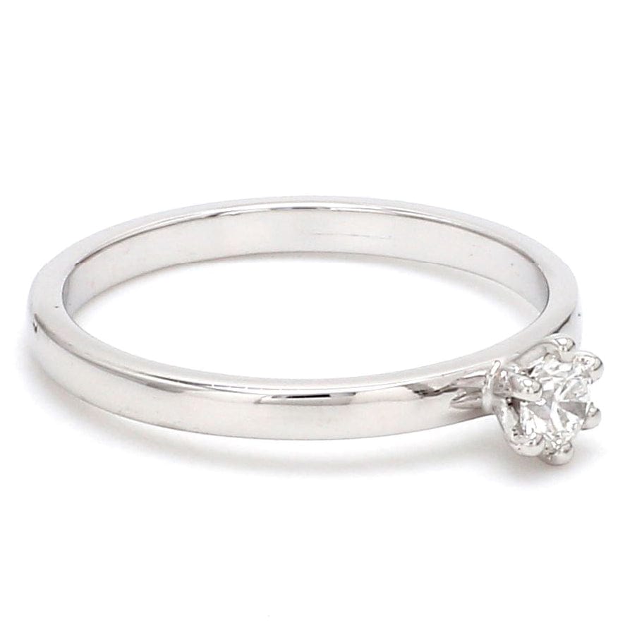 15 Pointer Classic 6 Prong Platinum Ring SKU 0012-A