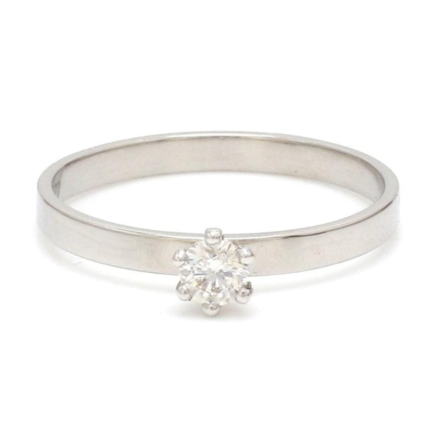 15 Pointer Classic 6 Prong Platinum Ring SKU 0012-A
