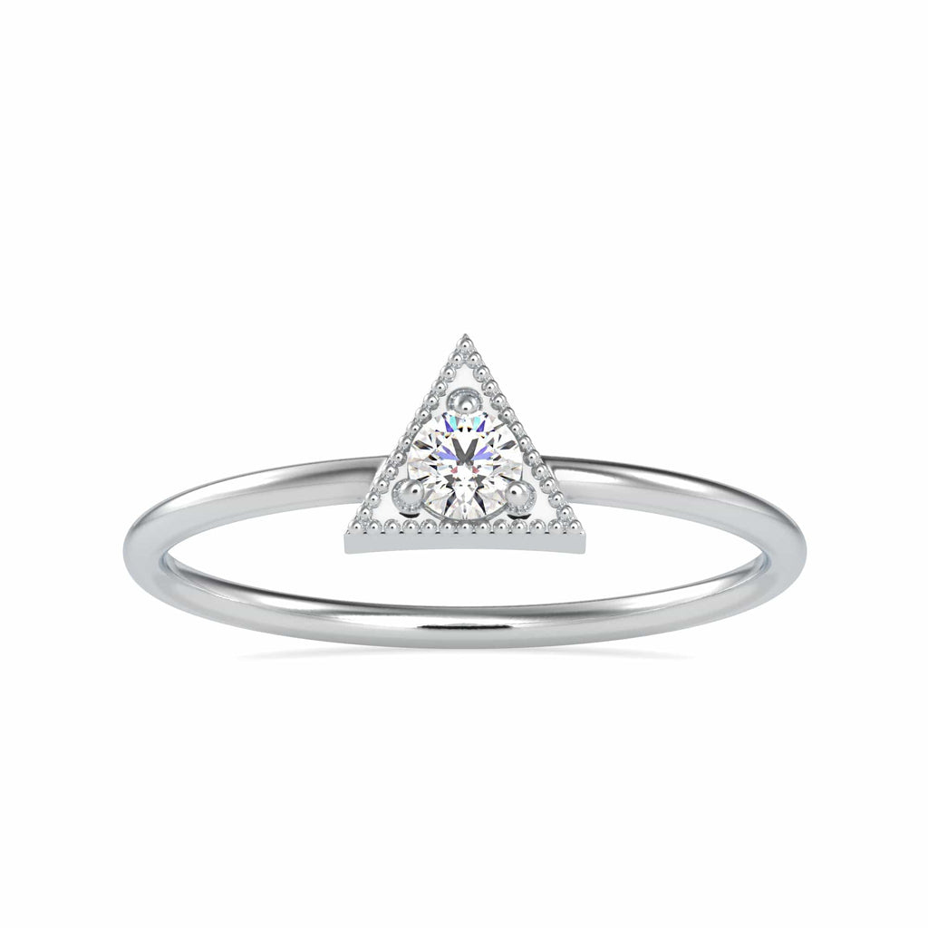 15 Pointer Diamond Platinum Engagement Ring JL PT 0698