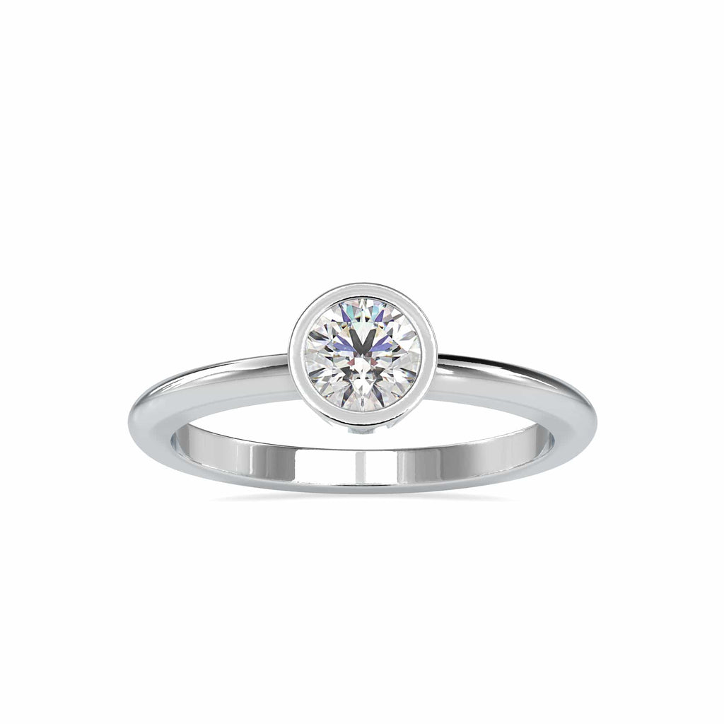 Jewelove™ Rings 15-Pointer Pointer Diamond Platinum Engagement Ring JL ...