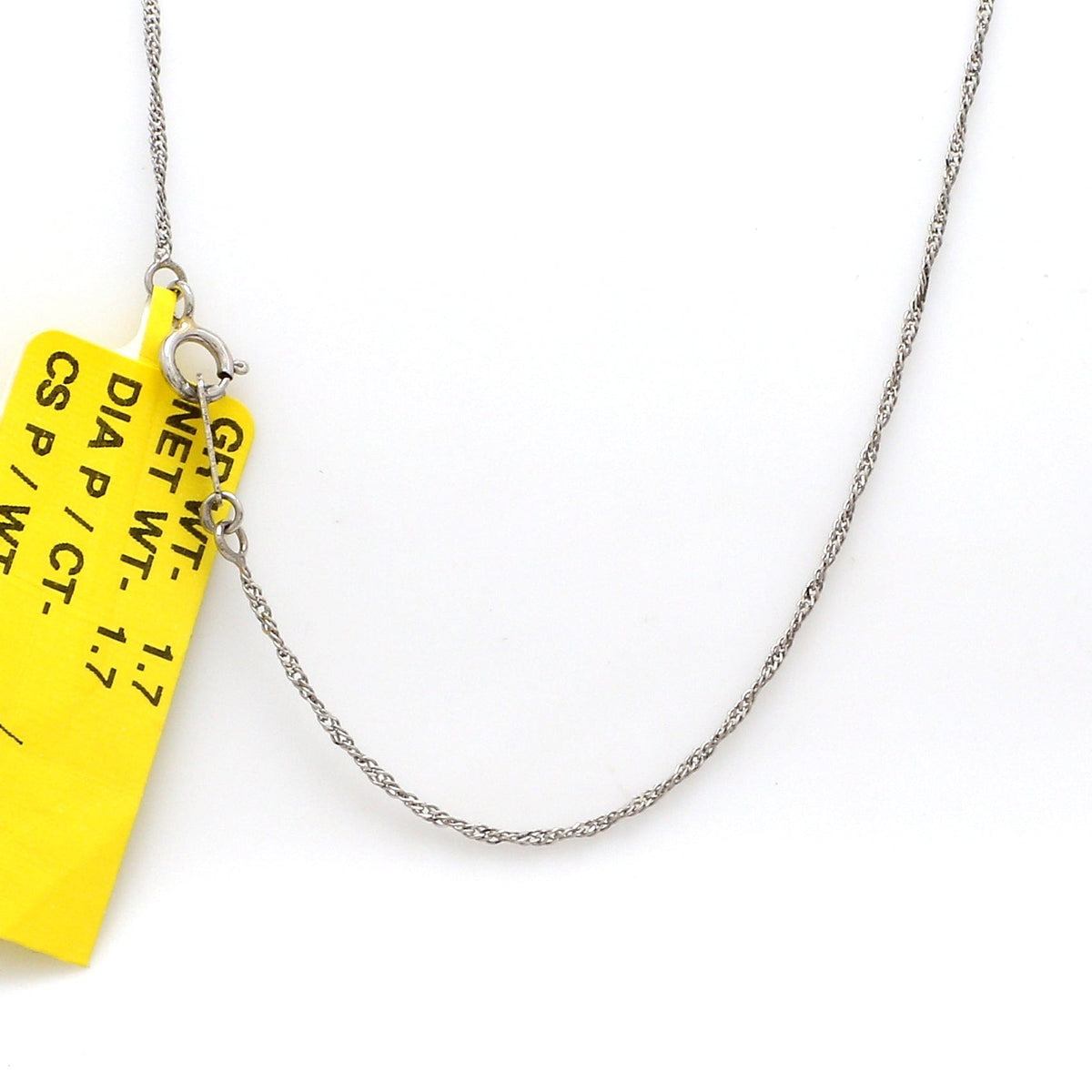 1mm Japanese Thin Platinum Chain for Women JL PT CH 1132