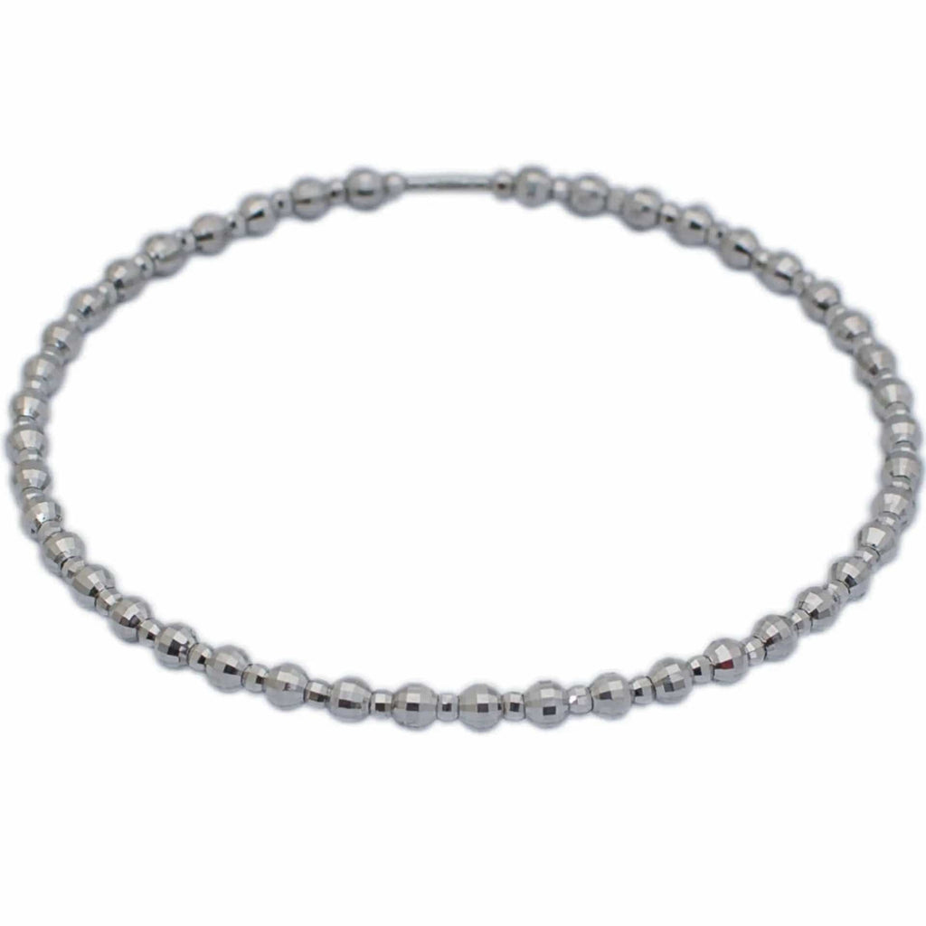 Platinum Bangles in India - Platinum Bangle With Diamond Cut Balls JL ...