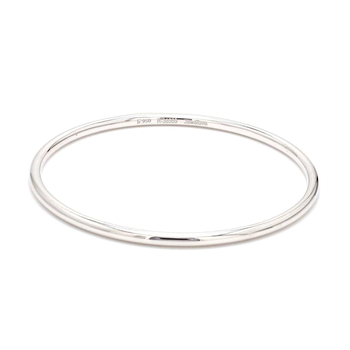 3mm Round Platinum Bangle JL PTB 645