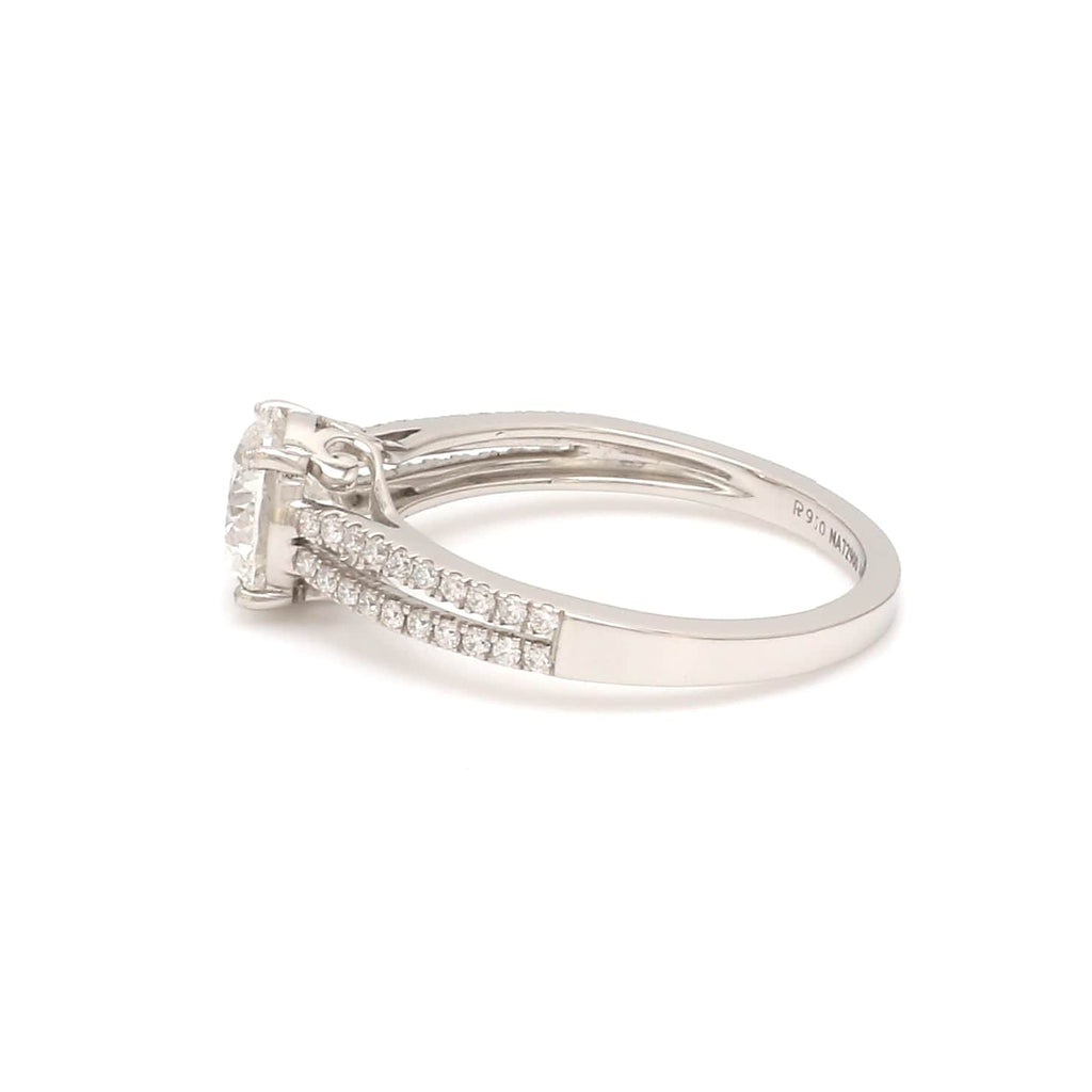 Jewelove™ Rings J VS / Women's Band only 50-Pointer Solitaire Platinum ...