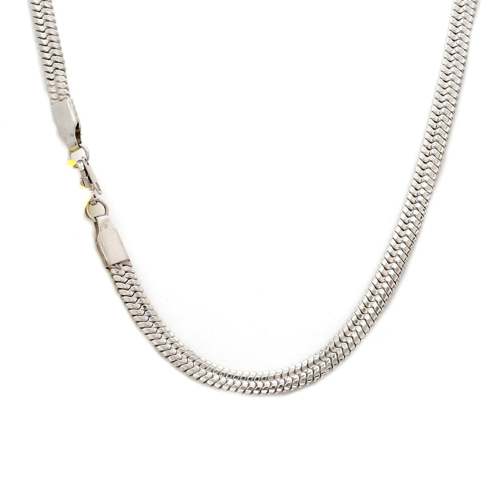 Jewelove™ Chains 5mm Japanese Double Snake Platinum Chain for Men JL PT ...