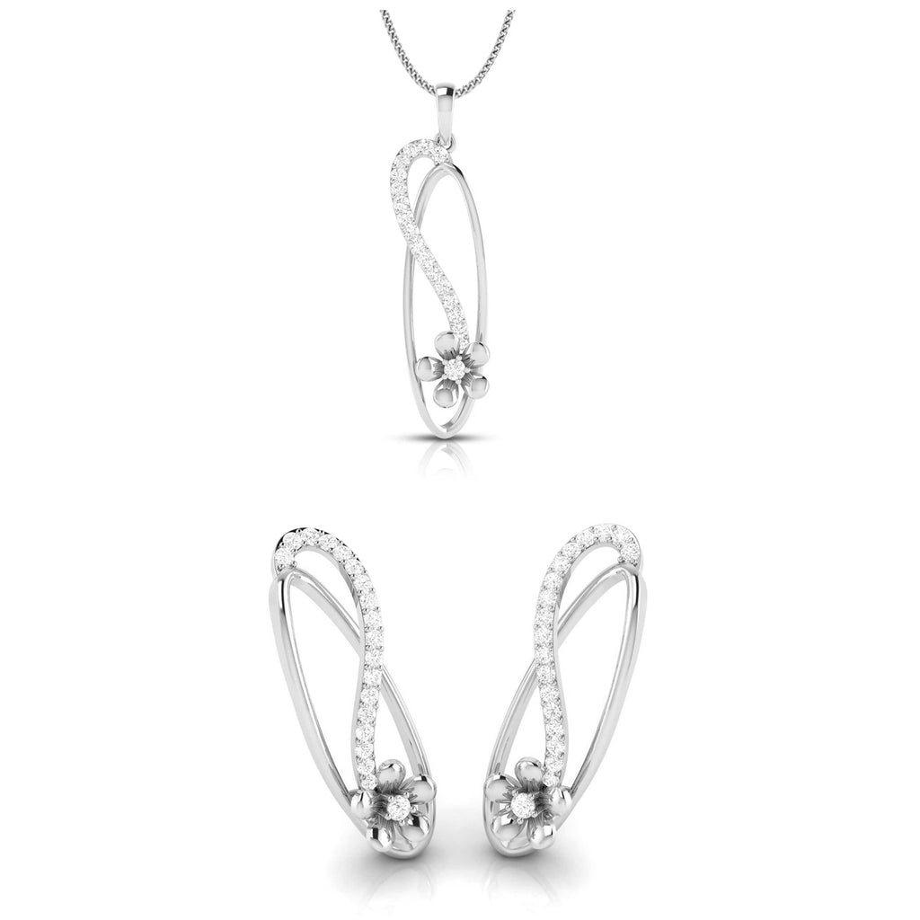 Designer Platinum Diamond Pendant Set JL PT P 39-C – Jewelove™